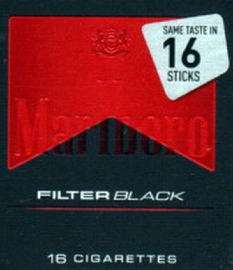 Jual rokok MARLBORO FILTER BLACK 16 [1 slop / 10 bungkus @ 16 batang ...