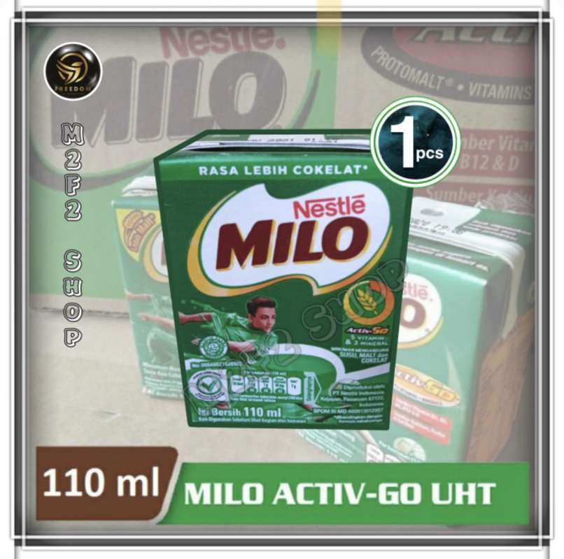 Jual Susu Milo Kotak Coklat ACTIVE GO UHT - 110 ml (Kemasan Satuan) di Seller Toko_haikal - Kab ...