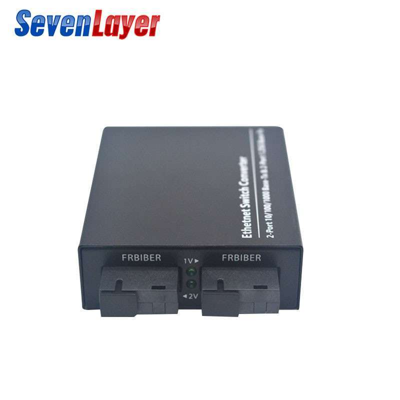Jual Switch Konverter Fiber Optik 2 RJ45 UTP 2 SC Serat Optik Gigabit ...