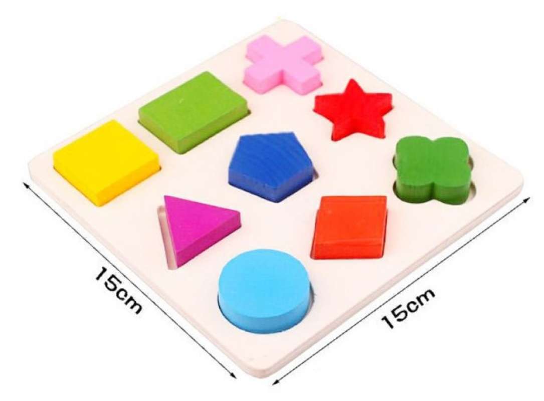 Jual Mainan Edukasi - Puzzle Chunky Shape - tiga keping di Seller Toko ...
