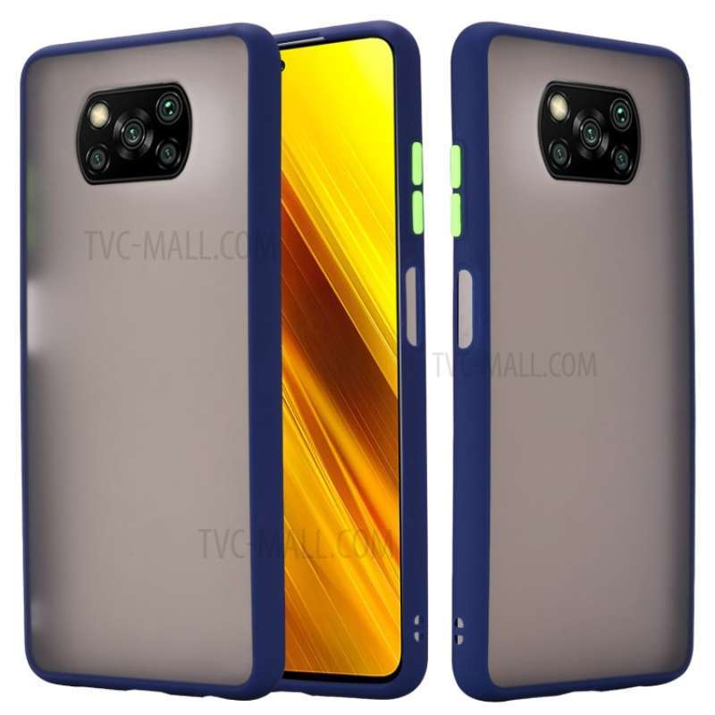 Promo Casing Xiaomi Poco X3 NFC Casing Case Colored Frosted Fuze - BIRU ...