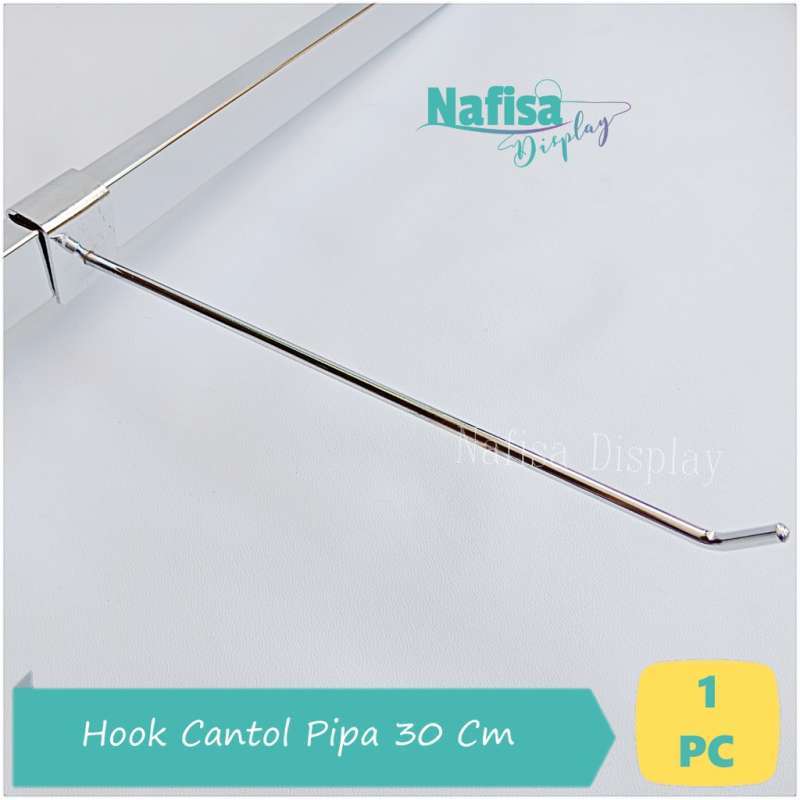 Promo Nafisa Display [1 Pc] Single Hook Pipa Kotak 30 Cm Display Besi ...