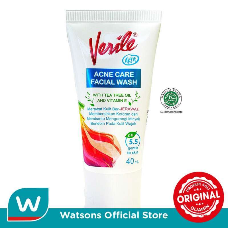 Jual Verile Acne Facial Wash 40ml di Seller WATSONS Official Store ...
