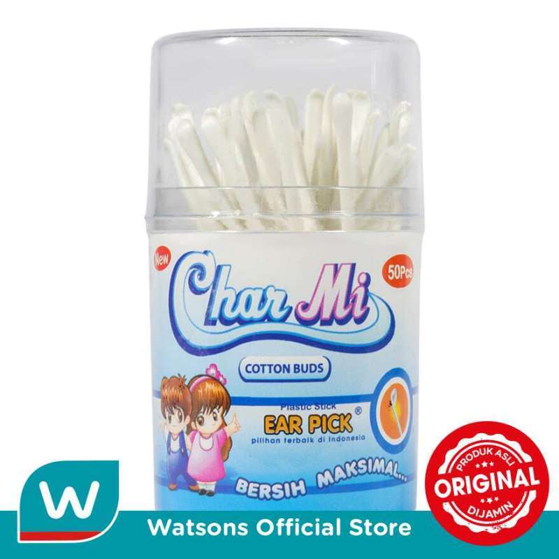 Jual Charmi Ear Pick Pot Cotton Buds [50 Pcs] di Seller WATSONS ...