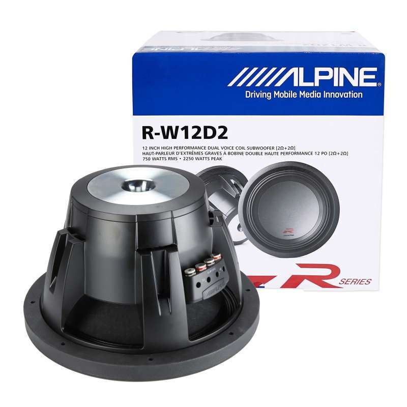 Jual Alpine R-W12D4 Subwoofer Mobil 12 inch Double Voice Coils Powerful ...