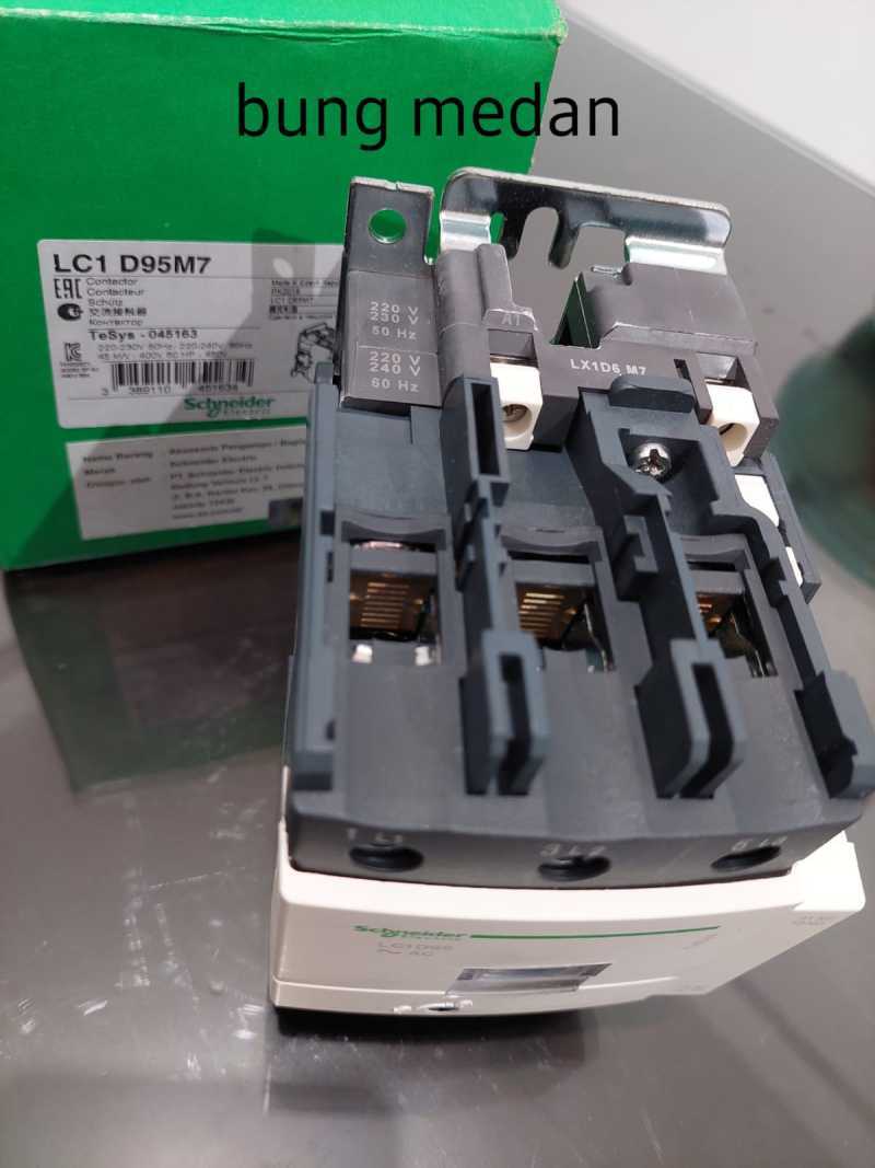 Jual Contactor Lc1d95 Lc1d95m7 220v Schneider Kontaktor 95a Lc1 D95 Ori ...