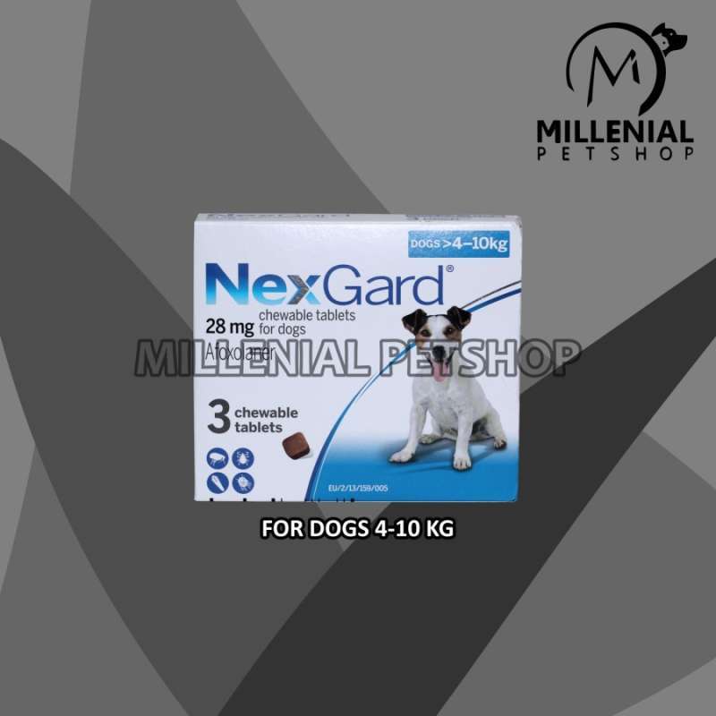 Promo Obat Kutu Tungau Demodex Anjing NexGard Tablet - M (4-10 KG ...