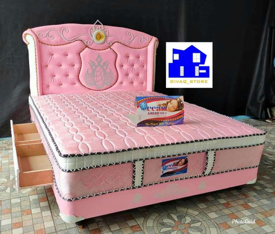 Promo Springbed Ocean American Laci (type Boxy) - Pink 140 X 200 Diskon ...