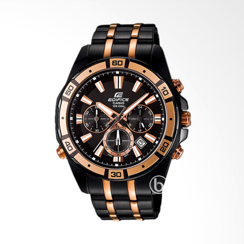 Promo CASIO Edifice Chronograph Jam Tangan Pria [EFR-534BKG-1AV ...