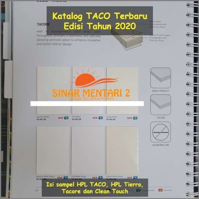 Jual Taco Hpl Katalog Terbaru Tahun 2020 Di Seller Toko Sinar Mentari 2 ...