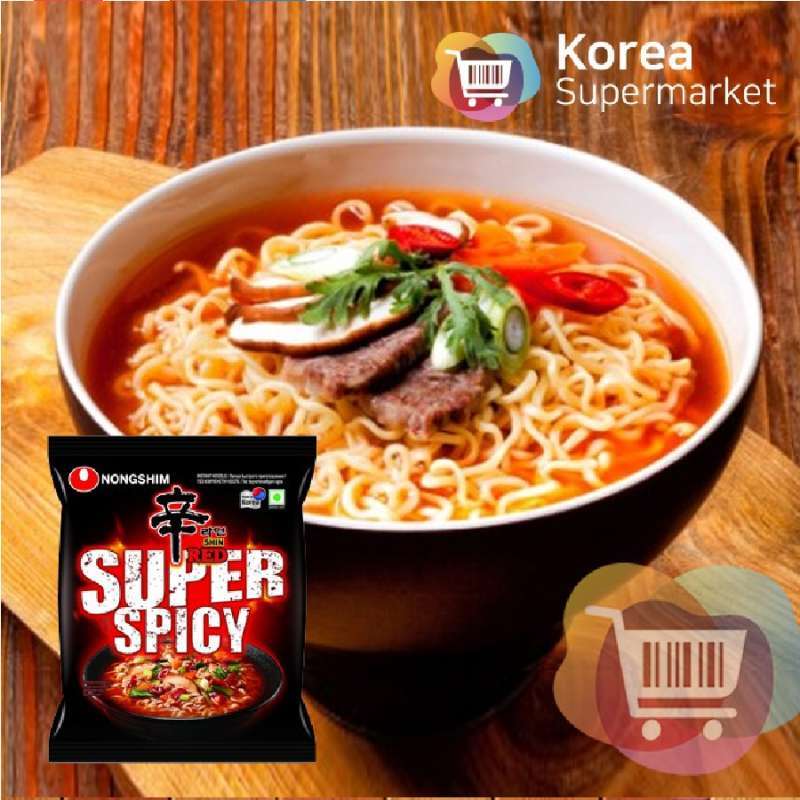 Jual Shin Ramyun Red Nongshim Shin Ramyun Red Super Spicy Pedas Ramen ...