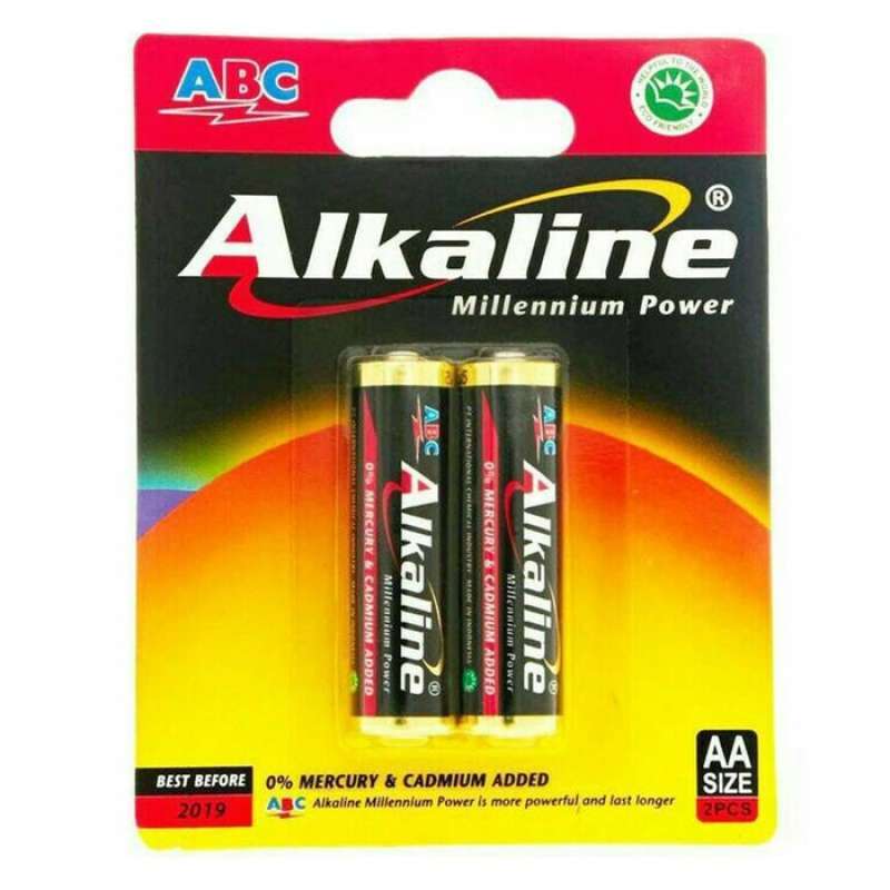 Jual Batu Baterai - Batere ABC AA Battery Alkaline (isi 2 pcs) di ...