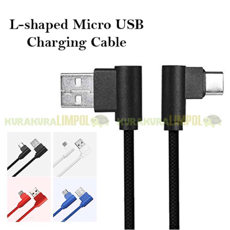 Jual Kabel Data Charger Game Gaming Bengkok L Shape Micro USB Android ...