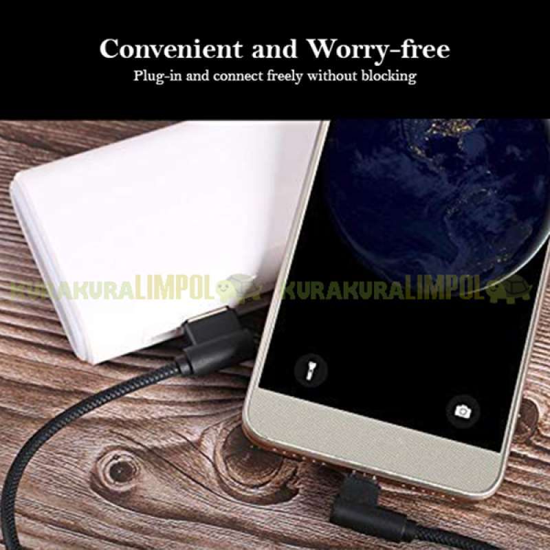 Jual Kabel Data Charger Game Gaming Bengkok L Shape Micro USB Android ...