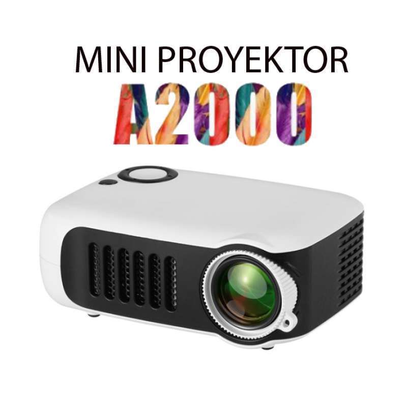 Promo Mini Projector A2000 Full HD 1080P Video Portable PAKET LENGKAP ...