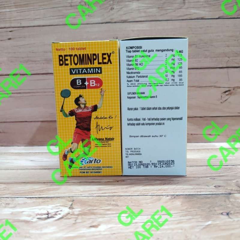 Jual Betominplex Vitamin B Complex B12 isi 100 di Seller TiaraShop ...