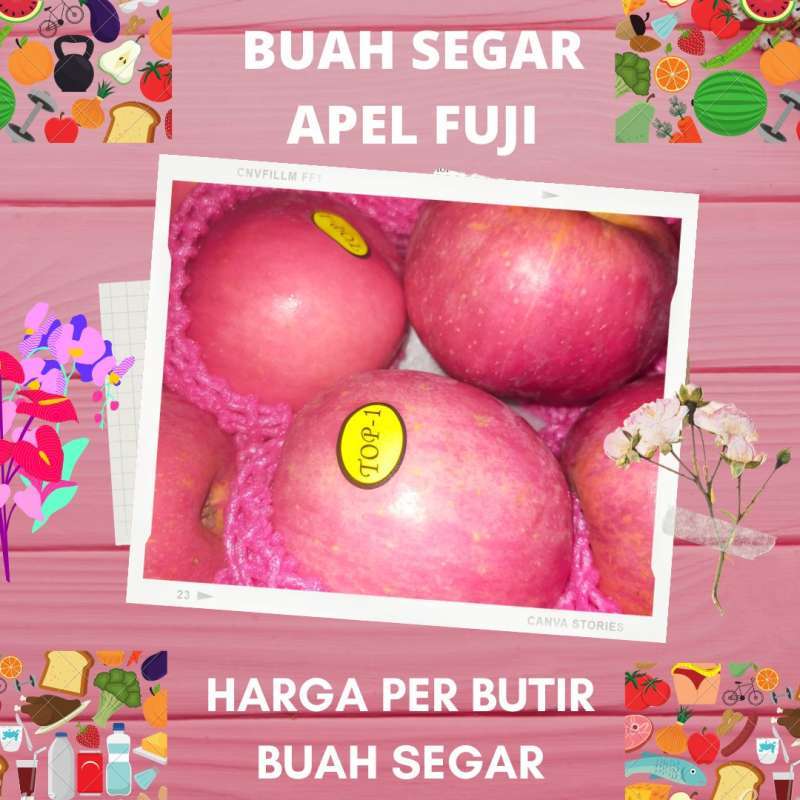 Jual Buah Apel Fuji - Harga per butir buah apel segar di Seller IBAZA ...