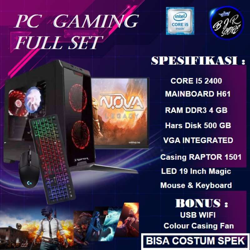 Jual PC Komputer Gaming Fullset Murah Rakitan PC Murah Pc Komputer Pc Rakitan Pc Gaming PC ...