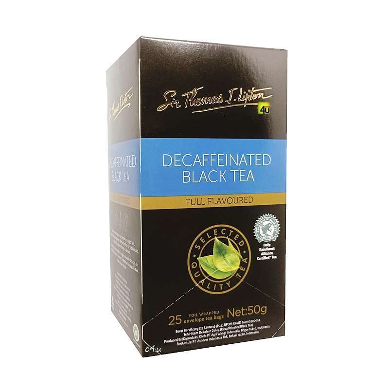 Jual Sir Thomas LIPTON - DECAFFINATED BLACK TEA - Teh Celup isi 25s ...