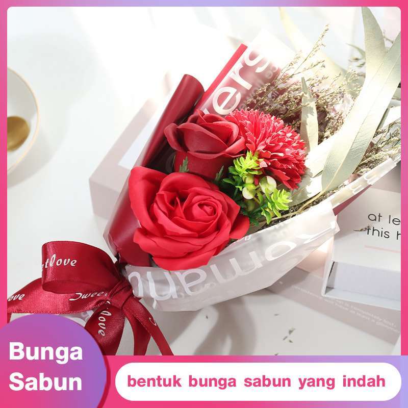 Jual Sabun Bunga Buket Kreatif Hadiah Hari Valentine Buket Anyelir ...