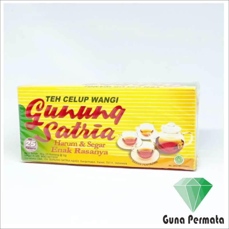Promo Gunung Satria Teh Celup Tea Bag 25 Pcs Teh Wangi Khas Kalimantan ...