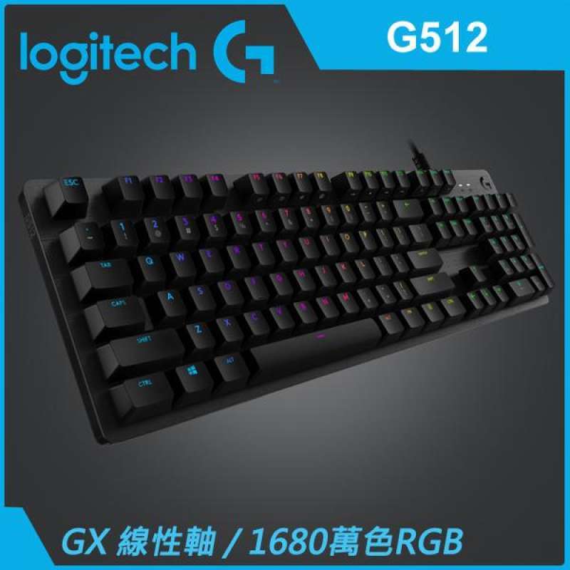 Jual (logitech)Logitech G512 Mechanical Gaming Keyboard-GX Linear Axis ...