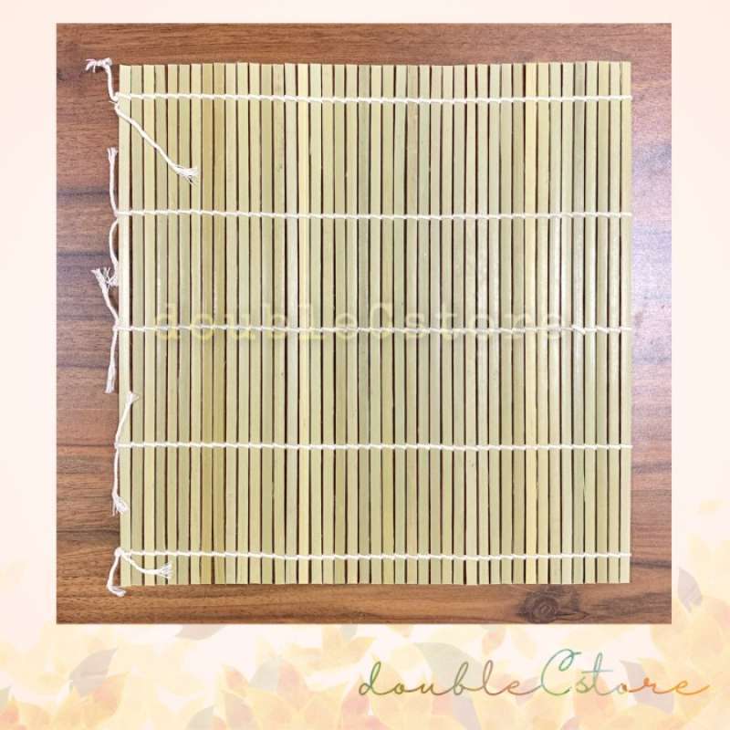 Jual Sushi mat Bamboo 24cm sushi roller makisu bambu pipih di Seller ...