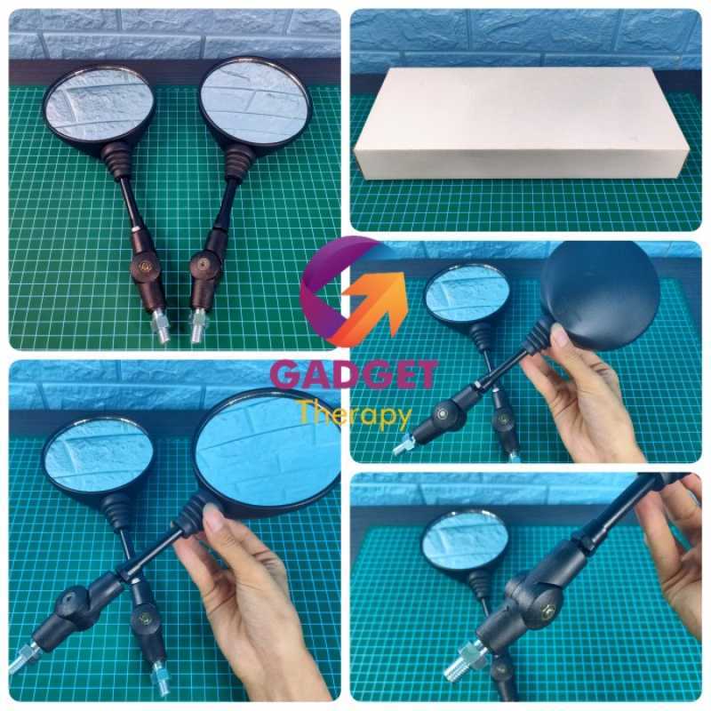 Jual Kaca Spion Motor Retro Jadul Model Bulat Universal Matic Vespa ...