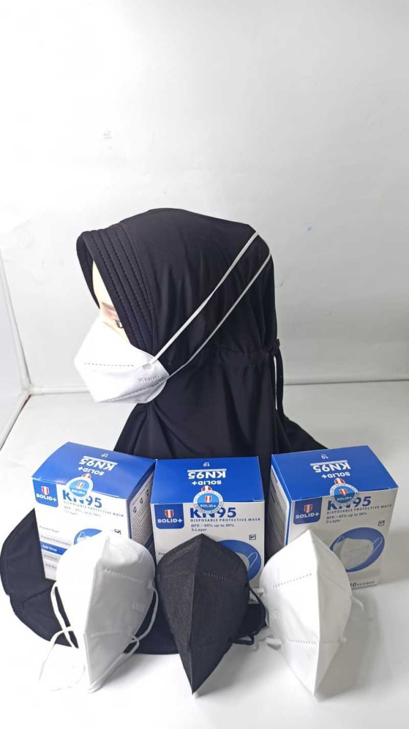 Jual Masker Kn95 Hijab 5 Ply 10pcs (harga Tertera Untuk Satuan, Minimal ...