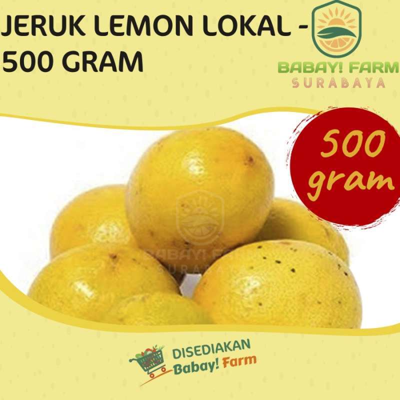 Promo Jeruk Lemon Lokal Segar 500 Gr Diskon 10% di Seller Babay! Farm ...