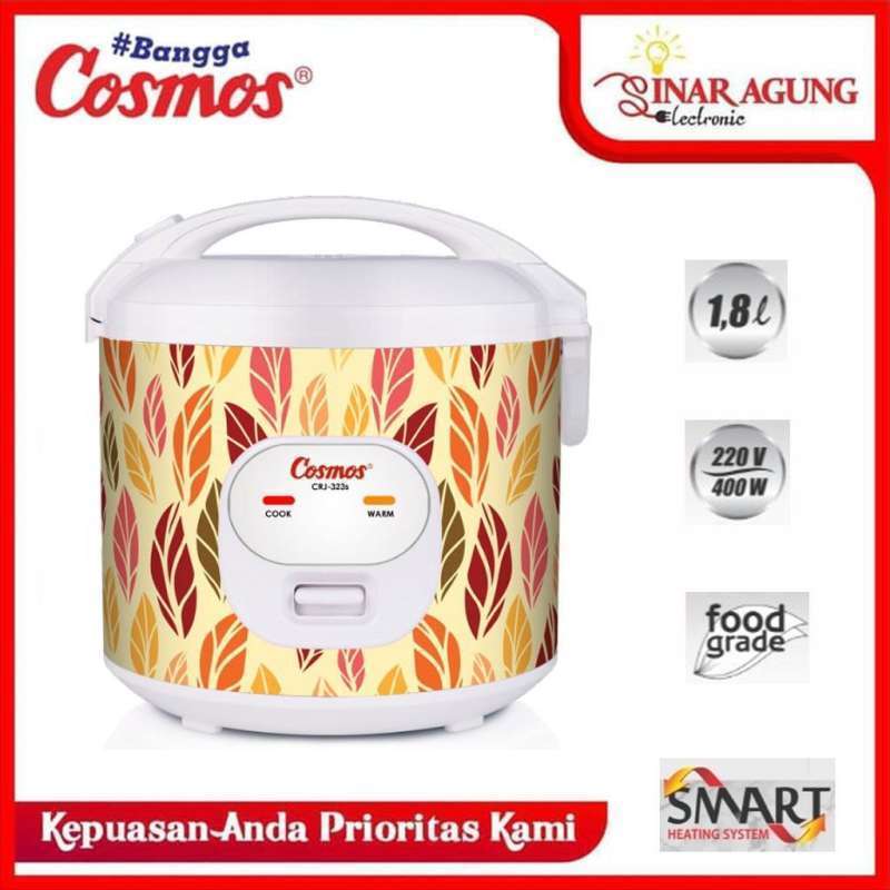 Jual Cosmos Rice Cooker 1.8 Liter Crj323 Crj-323 Sso - Orange Di Seller ...