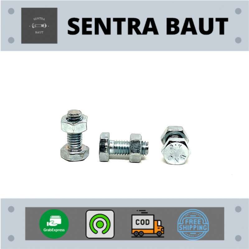 Jual Baut Mur M 06 X 15 MS PUTIH AB37 di Seller SENTRA BAUT - Abadijaya ...