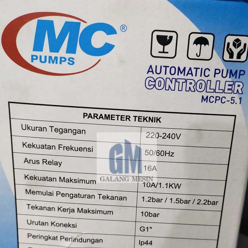 Jual Mc Pumps Automatic Pump Controller Mcpc-5.1 Otomatis Pompa Air ...