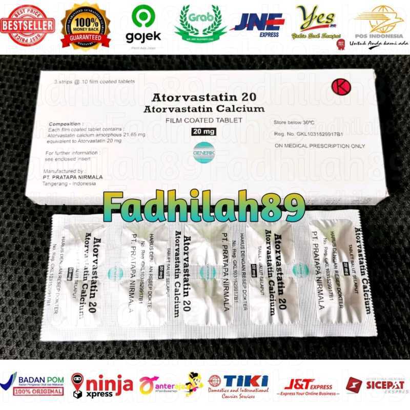 Promo Atorvastatin 20 Mg Fahrenheit Box ORIGINAL (30 Tablet) Diskon 13% ...