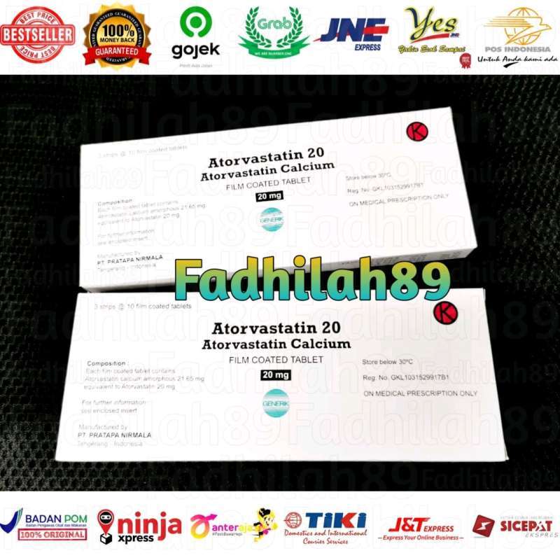 Promo Atorvastatin 20 Mg Fahrenheit Box ORIGINAL (30 Tablet) Diskon 13% ...