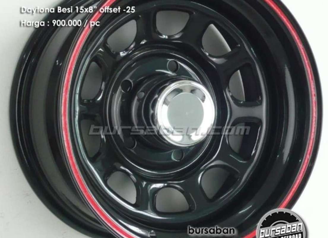 Jual Velg Besi Daytona list Red R15 Jeep Offroad di Seller bursaban ...