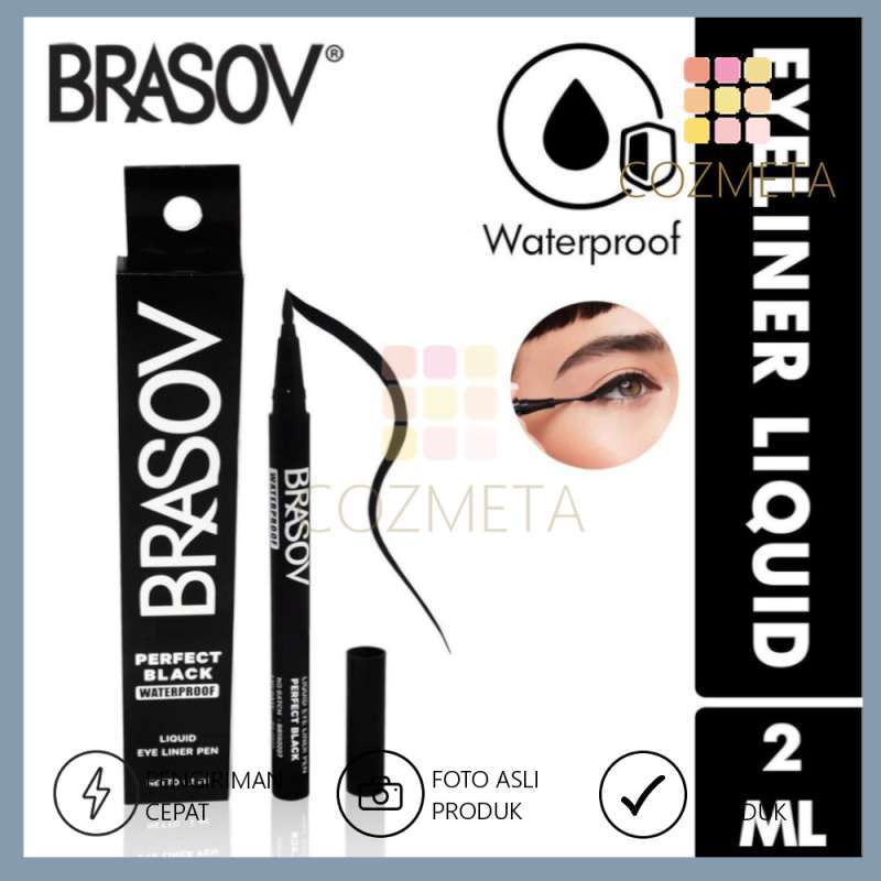 Jual Brasov Waterproof Eyeliner Liquid Pen 2ml di Seller Cozmeta_id ...