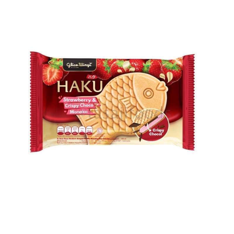 Jual GLICO HAKU STRAWBERRY CRISPY CHOCO MONAKA 100ML di Seller Ayu Nadi ...
