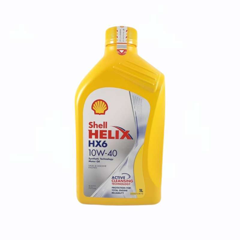 Jual Pelumas Oli Mesin Shell HELIX HX6 SAE 10W-40 API SN PLUS Synthetic ...