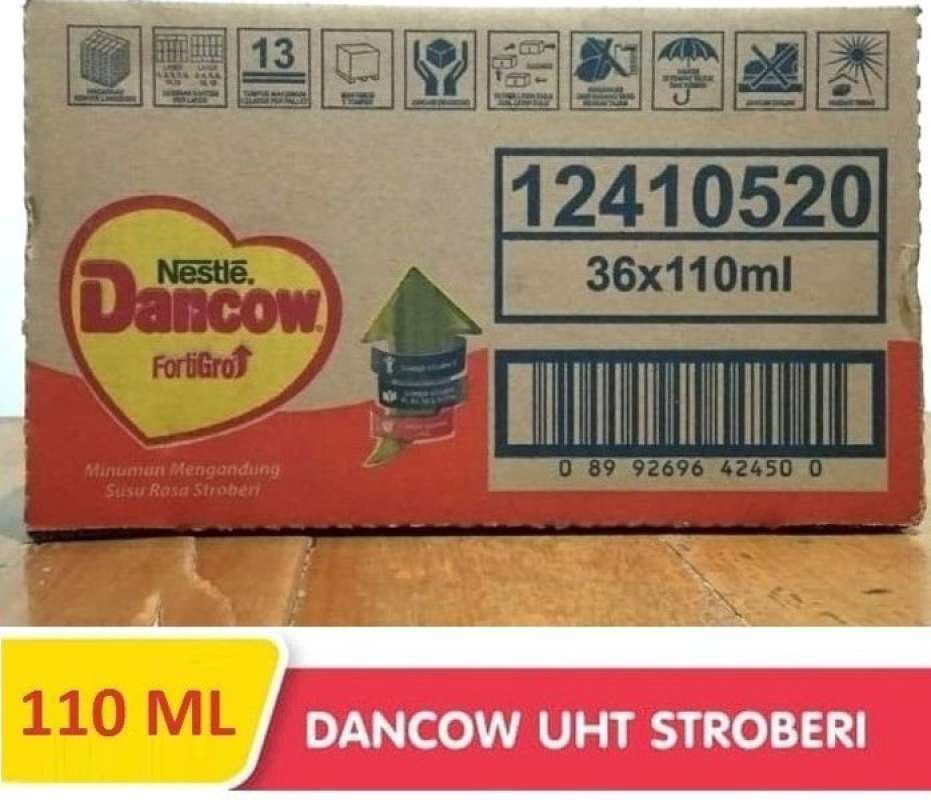 Jual Susu Dancow Fortigro Uht Cokelat Stroberi Coklat Strawberry 110 Ml ...