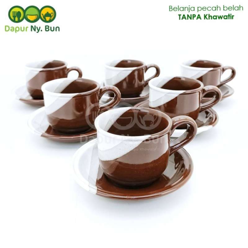 Jual 6 Pasang Cangkir Set Nikura TWO TONE - 6 Cangkir & 6 Saucer ... Jual 6 Pasang Cangkir Set Nikura TWO TONE - 6 Cangkir & 6 Saucer ...