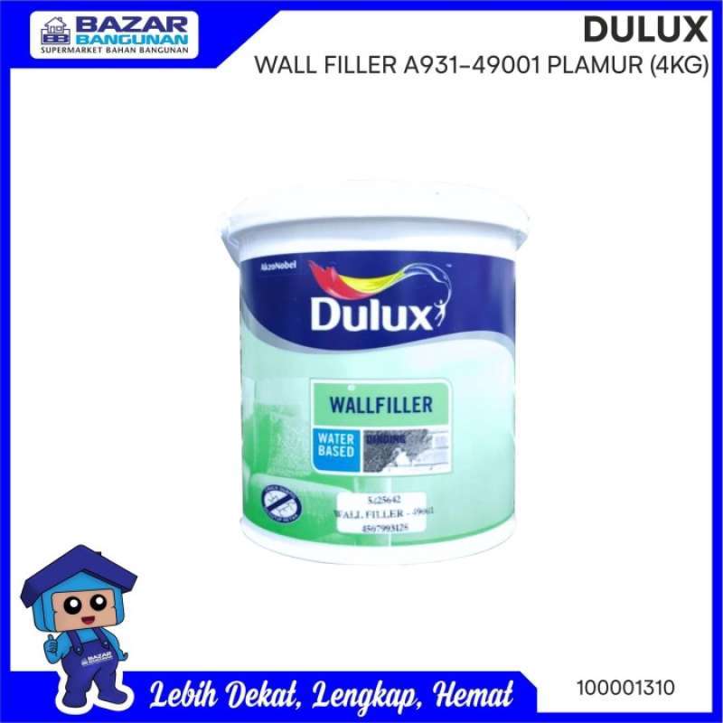 Jual Dulux - Cat Dempul Plamir Tembok Wall Filler Interior Galon 3.5 Kg ...