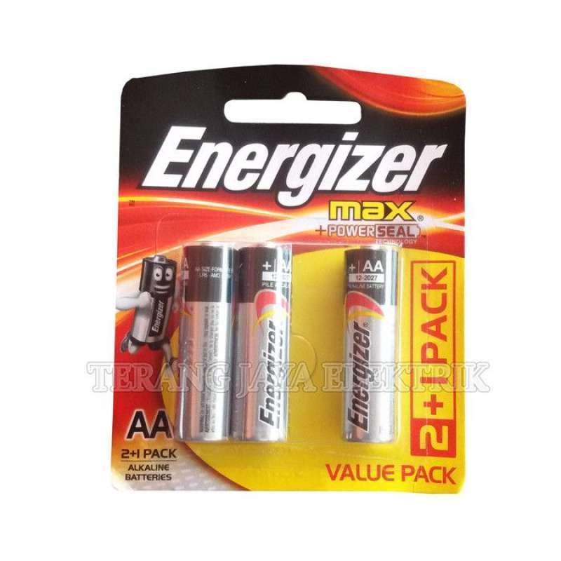 Jual ENERGIZER BATTERY ALKALINE MAX AA/LR6.2'S E91 BP2 di Seller Ayu ...