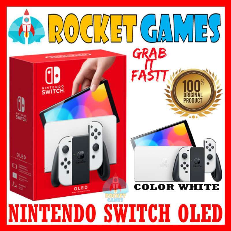 Jual Rocket Games - Console Nintendo Switch OLED WHITE REGION SINGAPORE ...