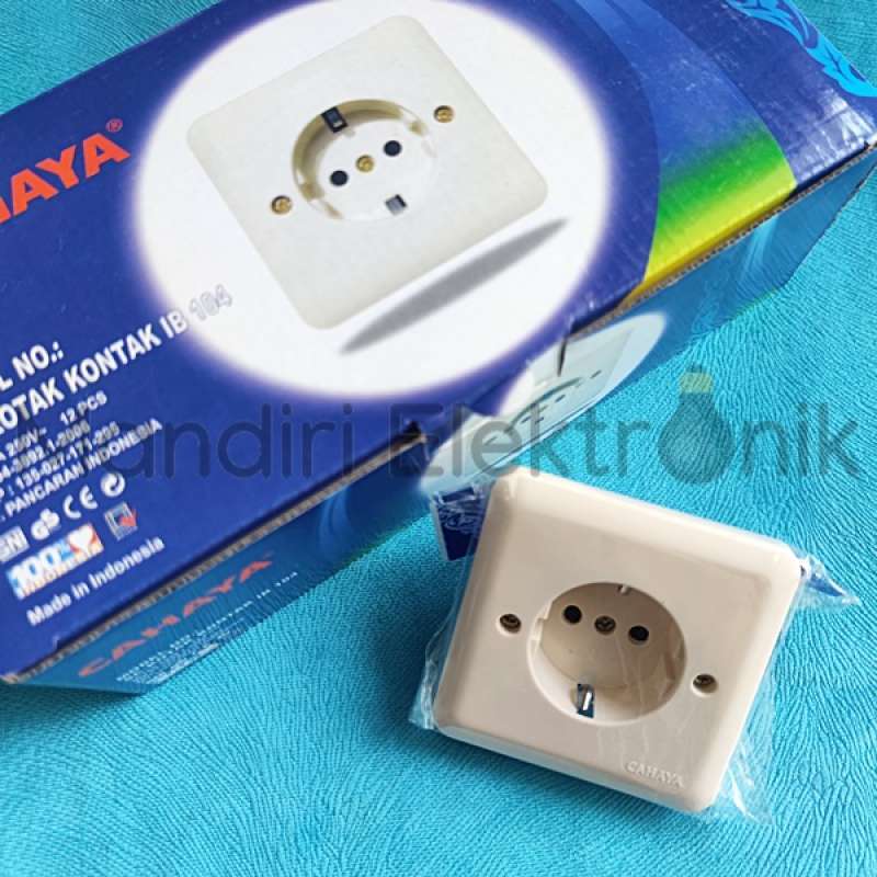 Jual Stop Kontak IB - StopKontak IB 104 CAHAYA - Stopkontak Tanam ...