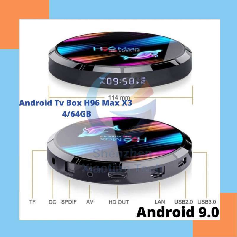 Promo Android Tv Box H96 Max 4GB - H96 Max X3 S905x3 Android 9.0 Diskon ...