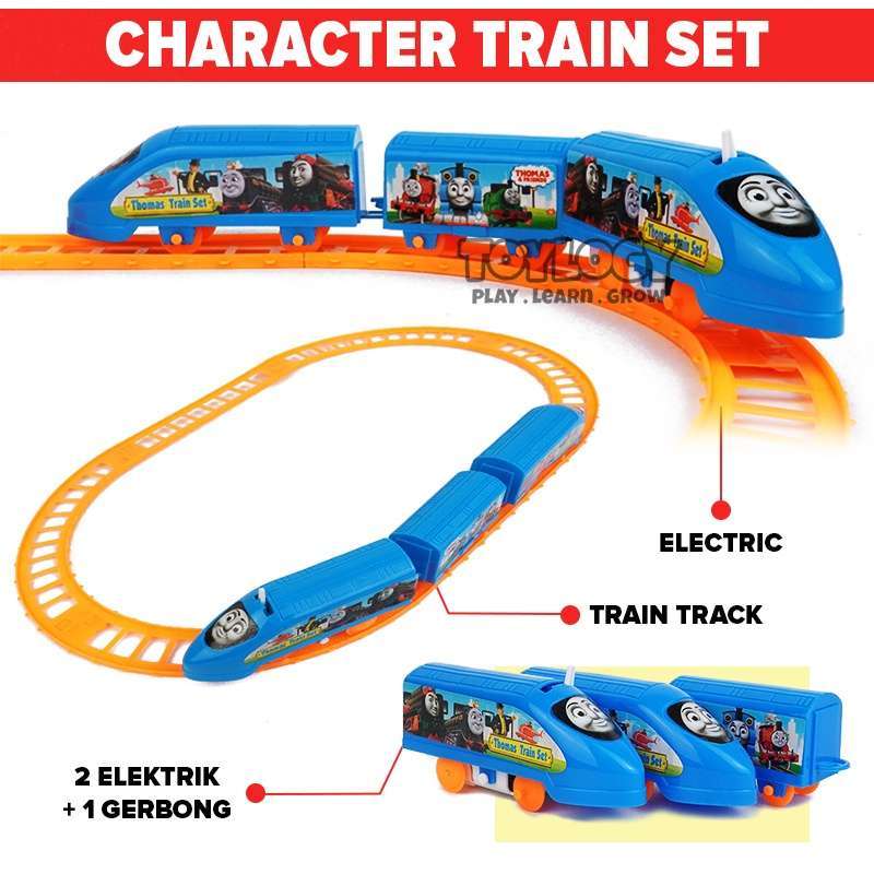 Jual Toylogy Mainan Anak Kereta Api Track Electric Train Set Gerbong