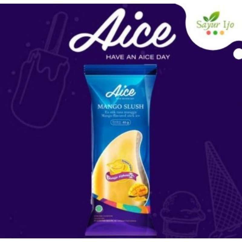 Jual Aice Ice Cream 1 Pcs Mango Slush Stick Es Krim Batang Buah Mangga ...