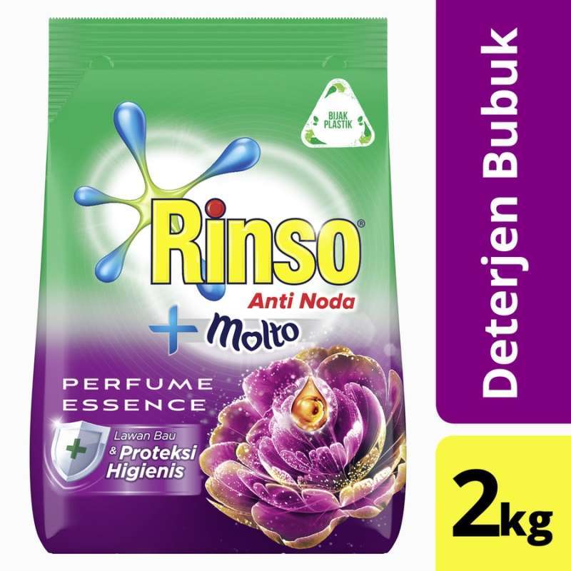 Jual DETERJEN BUBUK RINSO MATIC MESIN CUCI BUKAAN DEPAN 2KG LAUNDRY ...