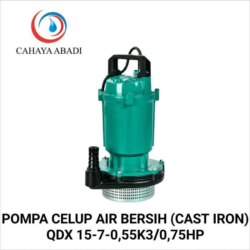 Jual POMPA AIR CELUP / KOLAM - SHIMGE - QDX 15-7-0.55-K3/0,75HP di Seller CAHAYA ABADI TKI ...